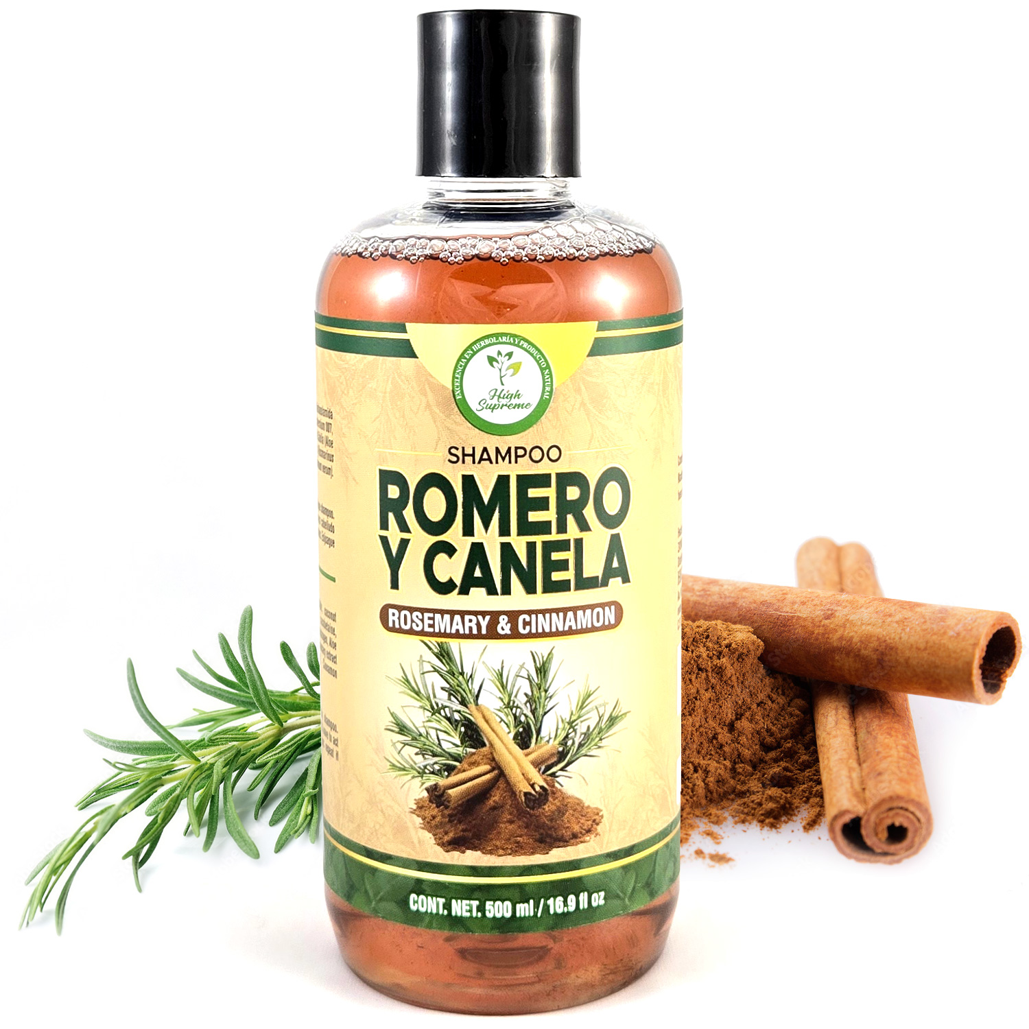 Rosemary and Cinnamon Shampoo 16.9oz by High Supreme